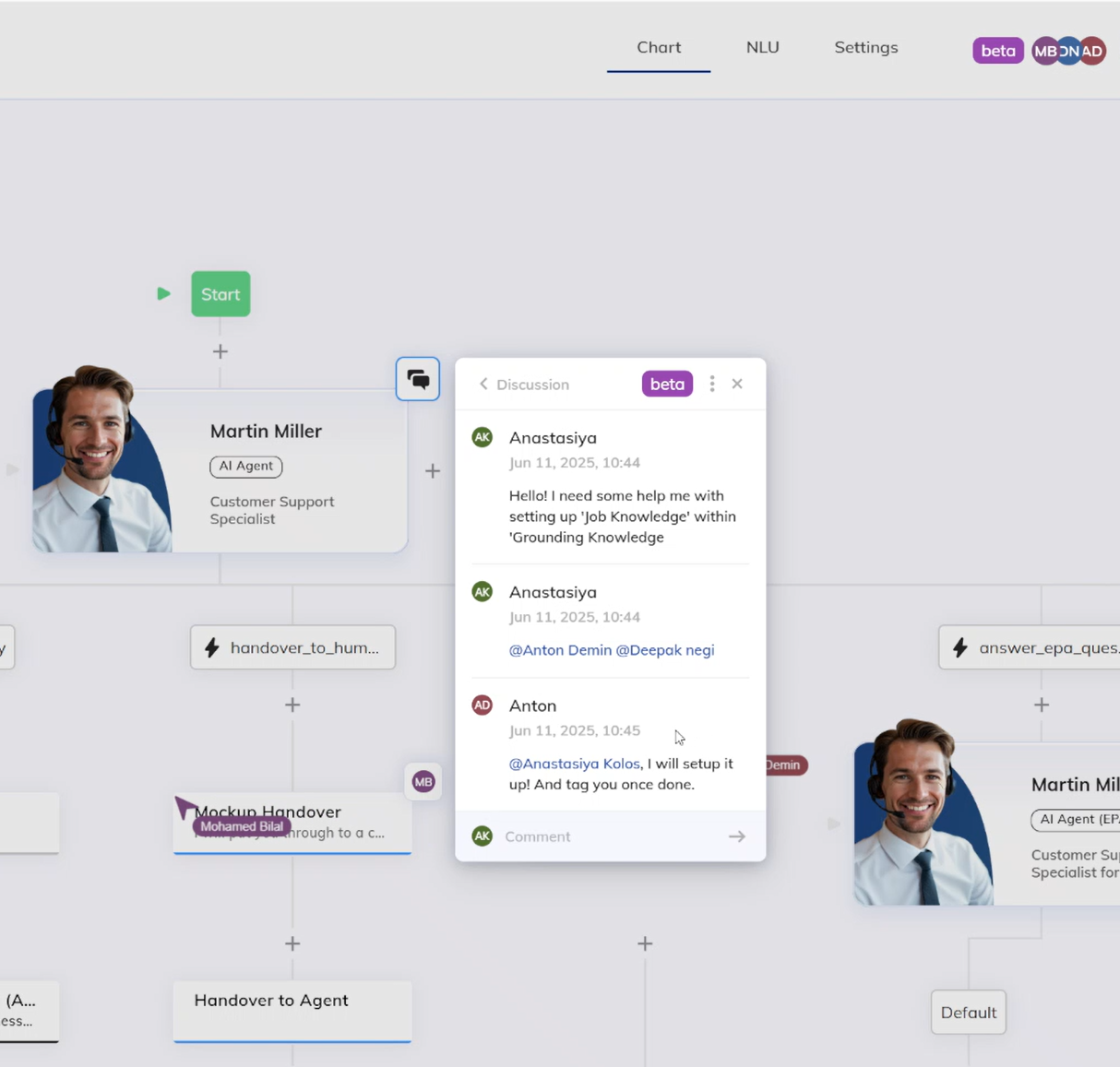 Collaborative Editing: Unlock Team Synergy for AI Agent Co-Creation
